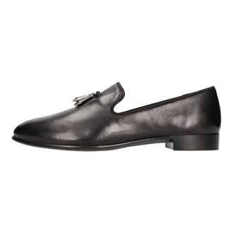 Giuseppe Zanotti Homme, Chaussures, Noir, Taille: 45 EU Mocassins en Cuir et Tissu