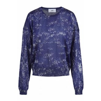 SOLOTRE Damen, Strickwaren, Blau, 2XSGr&ouml;&szlig;e