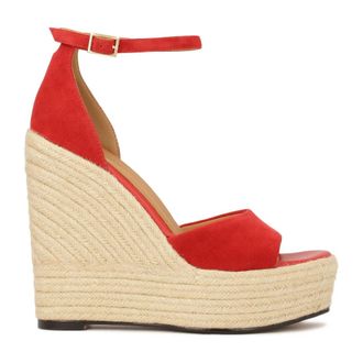 Kazar Rote Plateau-Sandaletten mit Absatz - - Shoes - Damen - Rot - 37 EU
