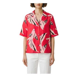 Paul Smith Femme, Blouses et Chemises, Rouge, Taille: 36 FR Short Sleeve Shirt