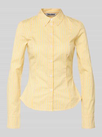 Review Fitted Hemdbluse mit Hemdblusenkragen