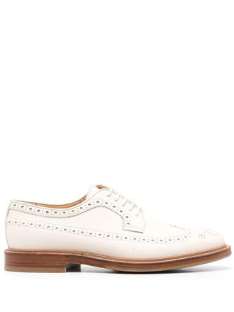 Brunello Cucinelli Derby-Schuhe mit Budapestermuster - Nude