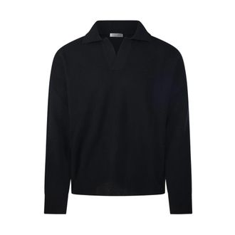 Roberto Collina Skipper Polo Komfort Passform - - Knitwear - Herren - Schwarzk - XL