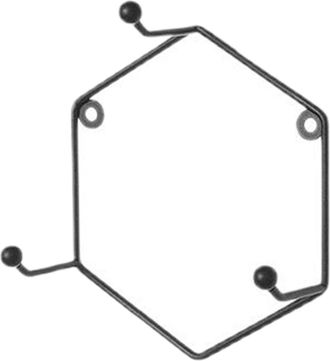 Generic Sechseckige T&uuml;r - Egsista K&uuml;chenorganisator Abdeckung, geometrisches Wandregal, moderner Esszimmerhaken | Elegante K&uuml;che Organizer mit Build f&uuml;r die