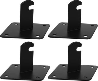 Cabilock 4 St&uuml;ck Wandhalterungen f&uuml;r Metallgitterpaneele Dreibeinige Gitterwand Montagehalterungen aus Metall Stabile Lagerdisplay Halterungen f&uuml;r B&uuml;ro Gardero