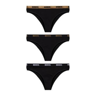 Diesel Femme, Sous-vêtements, Noir, Taille: 34 FR Lot de trois slips