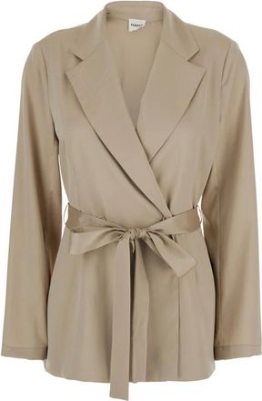 P.A.R.O.S.H. P.a.r.o.s.h., Femme, Vestes, Beige, Taille: 40 FR Veste Crois&eacute;e