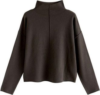 Next Stehkragenpullover Superweicher, hochgeschlossener Pulli mit Rollrand (1-tlg)