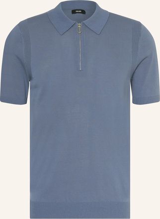 Reiss Reiss Strick-Poloshirt Berkley blau
