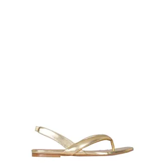 Gia Borghini Sandales Slingback en Cuir - Femme - Chaussures - Jaune - Taille: 36 EU