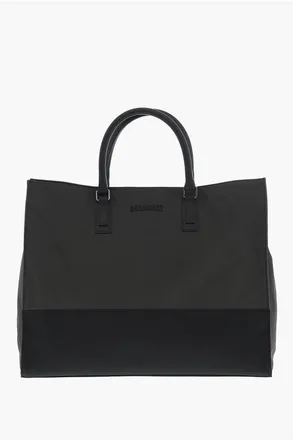 Dsquared2 Nylon Tote Bag with Leather Trims size One Size