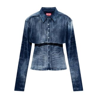 Diesel De-Sindi-Fsj Shirt - - Blouses & Shirts - Damen - Blau - M