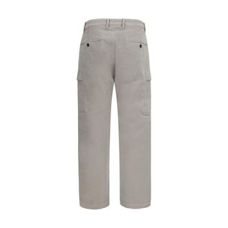 C.P. Company Cotton Satin Stretch Cargo Pants - Gray