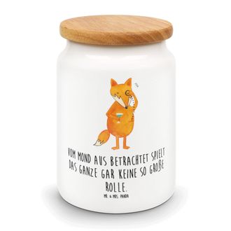 Mr. & Mrs. Panda Keksdose Fuchs Lord - Geschenk, Spruch Lustig, Motivation, keksdosen, Neugierig, Monokel, Vorratsdose Mit Deckel, F&uuml;chse, Dose, Teedose, Cocktail, Sch