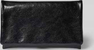 Abro Clutch aus echtem Leder mit Strukturmuster