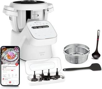 Moulinex Companion Küchenmaschine, 14 Funktionen, Kapazität XL für 10 Personen, Grau