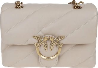 Pinko Pinko Crossbody Bags - Love Mini Puff Maxi Quilt Bag Nude - Gr. unisize - in Beige - f&uuml;r Damen