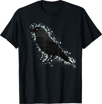 jz.birds Dohle Vogel Singvogel Vogelfreund Ornithologe Gartenvogel T-Shirt
