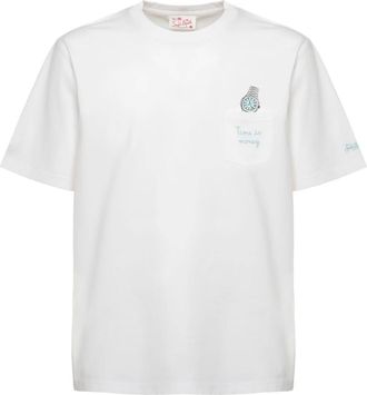 Saint Barth Homme, Tops, Blanc, Taille: L Austin T-shirt