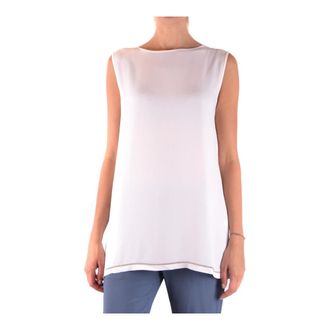 Fabiana Filippi Stylisches &auml;rmelloses Top - - Tops - Damen - Grau - L