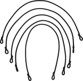 Yarnow Elastische Bungee Gurte 5 St&uuml;ck Hochbelastbar mit Schnappverschluss 6mm X 70cm Passend f&uuml;r Trampolinbefestigung und Freizeit im Freien