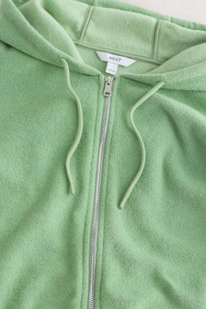 Next Kapuzenpullover Frottee-Hoodie mit durchgehendem Rei&szlig;verschluss (1-tlg)