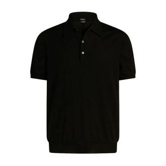Kiton Kurz&auml;rmliger Rundhals-Pullover aus reiner Baumwolle - - Knitwear - Herren - Schwarzk - S
