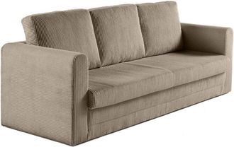 Best Mobilier Bestmobilier - Marilia - canapé 3 places - convertible déplimousse - en velours côtelé