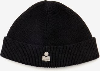 Isabel Marant Bonnet Kiera - Femme - Noir Et Argent&eacute; - Isabel Marant