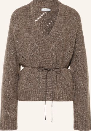 PESERICO Peserico Strickjacke Mit Alpaka Und Pailletten braun