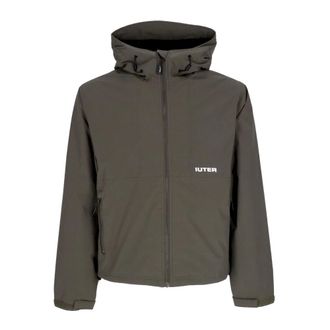 Iuter Army Flap Jacke mit Stehkragen - - Jackets - Herren - Gr&uuml;n - L