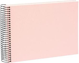 Goldbuch 20722 Spiralalbum Bella Vista, Foto Album 24x 17cm, Fotoalbum mit 40 weiße Seiten, Erinnerungsalbum aus Leinen, Fotobuch für Bilder und Fotos zum Eink