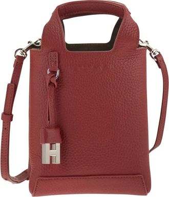Hogan Shopper & Totes - Mini Hammered Leather Tote Bag - Gr. unisize - in Rot - f&uuml;r Damen