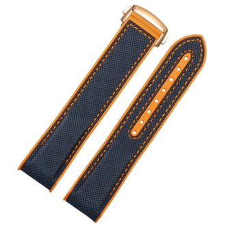 Generic 20 mm 22 mm schwarz blau orange stabilrubs Uhrenband 300 Watchband -Schnalle -Werkzeuge Silikongurt