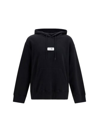 Maison Margiela Mens Cotton Hoodie Black Sweatshirts Sweater