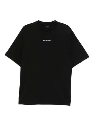 Balenciaga t-shirt en coton &agrave; logo imprim&eacute; - Noir