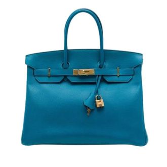 Herm&egrave;s Pre-owned Birkin 35 - - Pre-owned - Damen - Blau - ONE SIZE