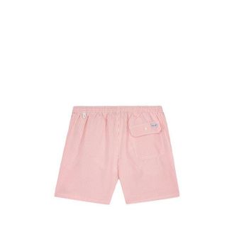 Maison Labiche Short de bain ray&eacute; Grand Cru &agrave; logo brod&eacute;