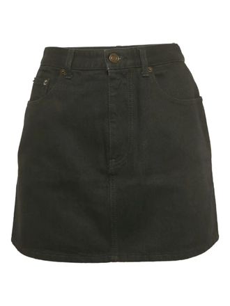 Saint Laurent denim mini skirt - Schwarz