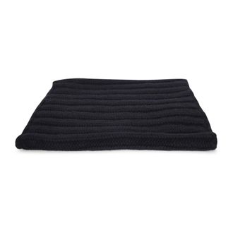 Dell'Oglio Gerippter Kaschmir-Nackenw&auml;rmer - - Accessories - Herren - Schwarzk - ONE SIZE