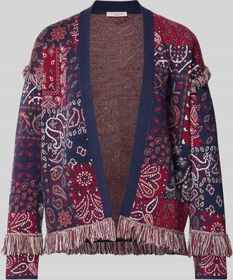 Christian Berg Cardigan aus Viskose-Mix in Strick-Optik
