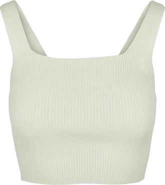 Urban Classics Damen Ladies Cropped Knit Top lightmint, 4XL