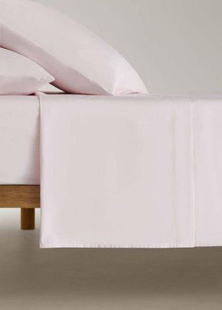 Mango Drap plat percale de coton 200 fils lit 90 cm rose clair - Home - Lit 90 cm - MANGO HOME