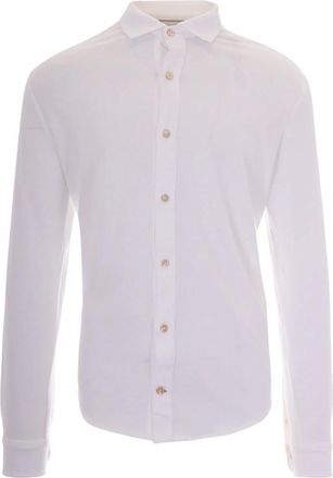 Eleventy Homme, Chemises, Blanc, Taille: XL Chemise en coton &agrave; col classique