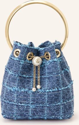 Jimmy Choo London Beuteltasche Bon Bon Mit Schmuckperlen blau