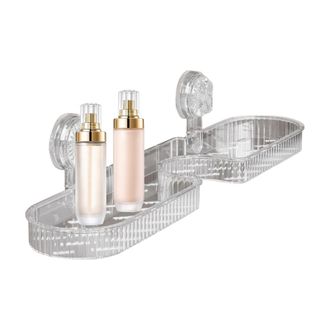 Generic Saugnapf-Wasserhahn-Halter - Duschregal an der Wand - Rutschfester Dusch-Organizer | Abnehmbares Badewannentablett, Saugnapf-Duschablage, Gesichtsrein