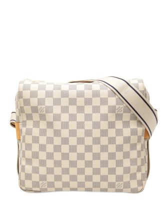 Louis Vuitton sac &agrave; bandouli&egrave;re Damier Azur Naviglio (2007) - Blanc