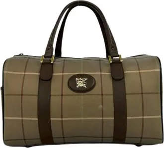 Burberry unisex, Pre-owned, Brun, Taille: ONE Size Sac Boston Pre-owned