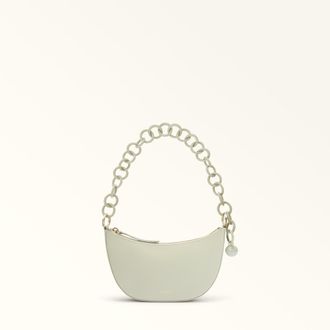 Furla Sfera Mini-tasche M Light Salvia Strukturiertes Leder + Harzkette Damen