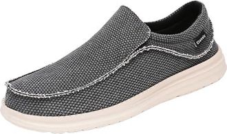 Generic Chaussures d&eacute;contract&eacute;es pour hommes avec bordure pour homme, chaussures plates en toile, chaussures l&eacute;g&egrave;res et grandes tailles, chaussures de campus 